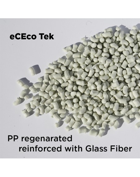 Polypropylene compounds reinforced with regenerated glass fiber.
